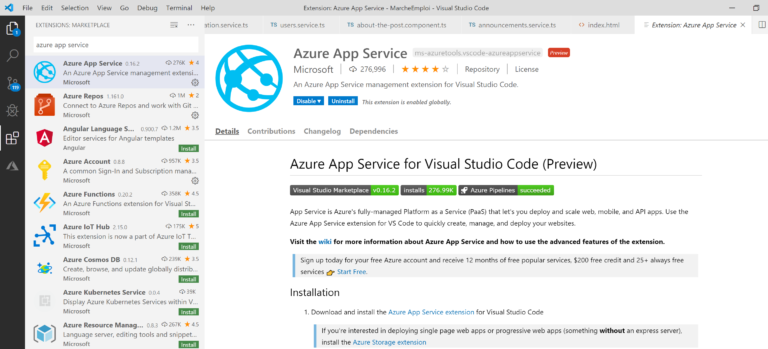 Deploy Angular 8 App From Visual Studio Code to Azure - Learn Technologies
