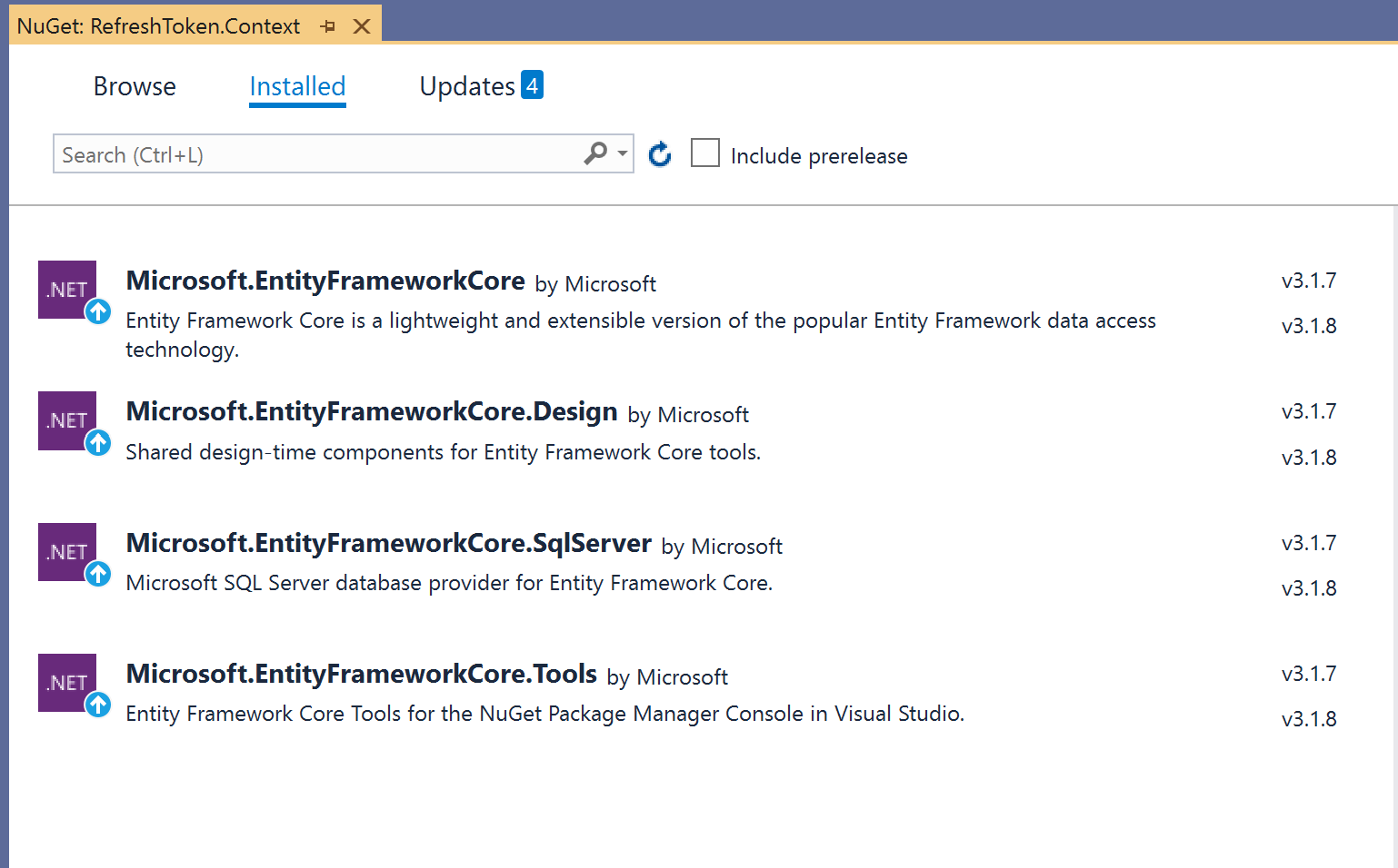 Net Core 31 Web Api Entity Framework Core 317 Part 1 Learn
